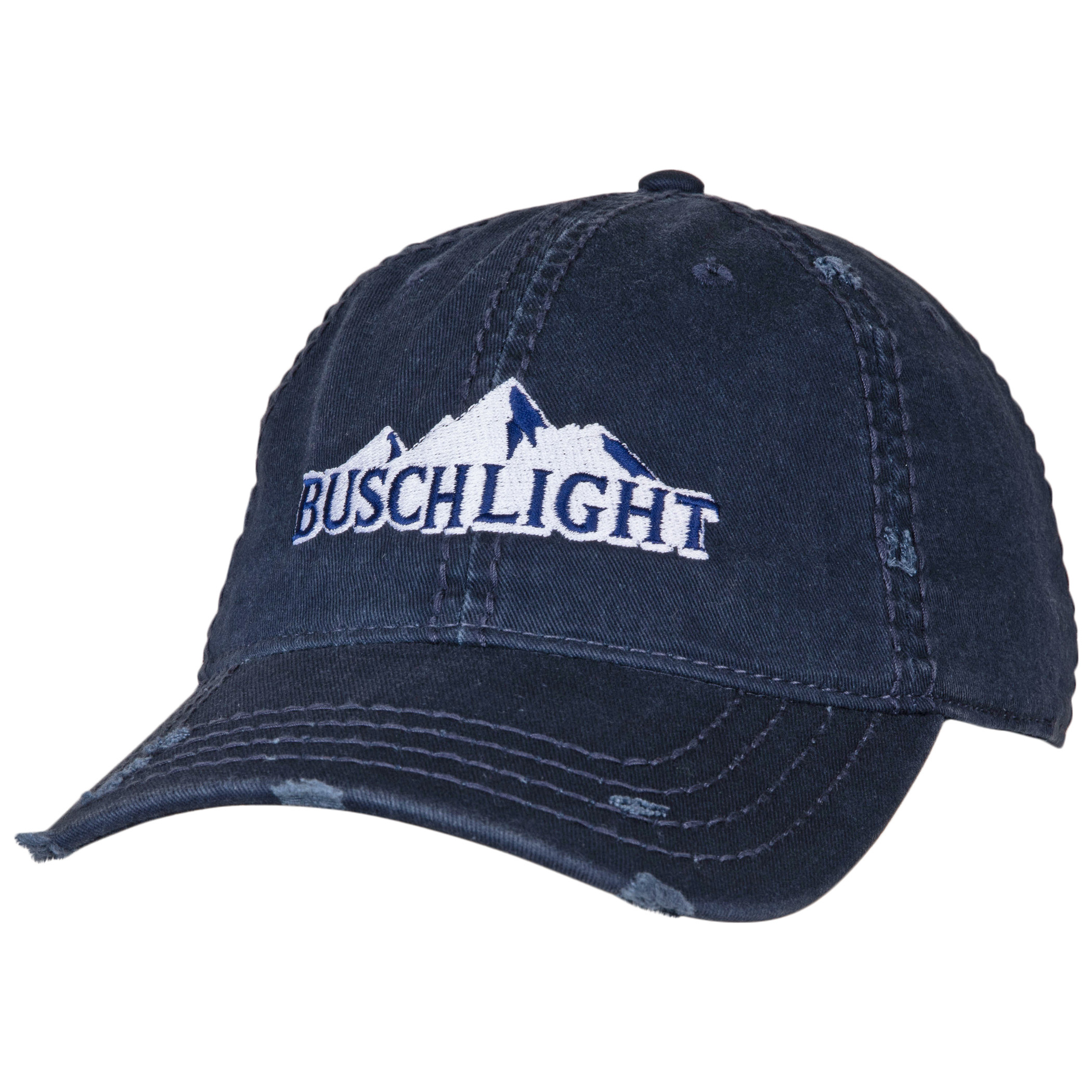 Busch Light Mountain Logo Distressed Dad Hat