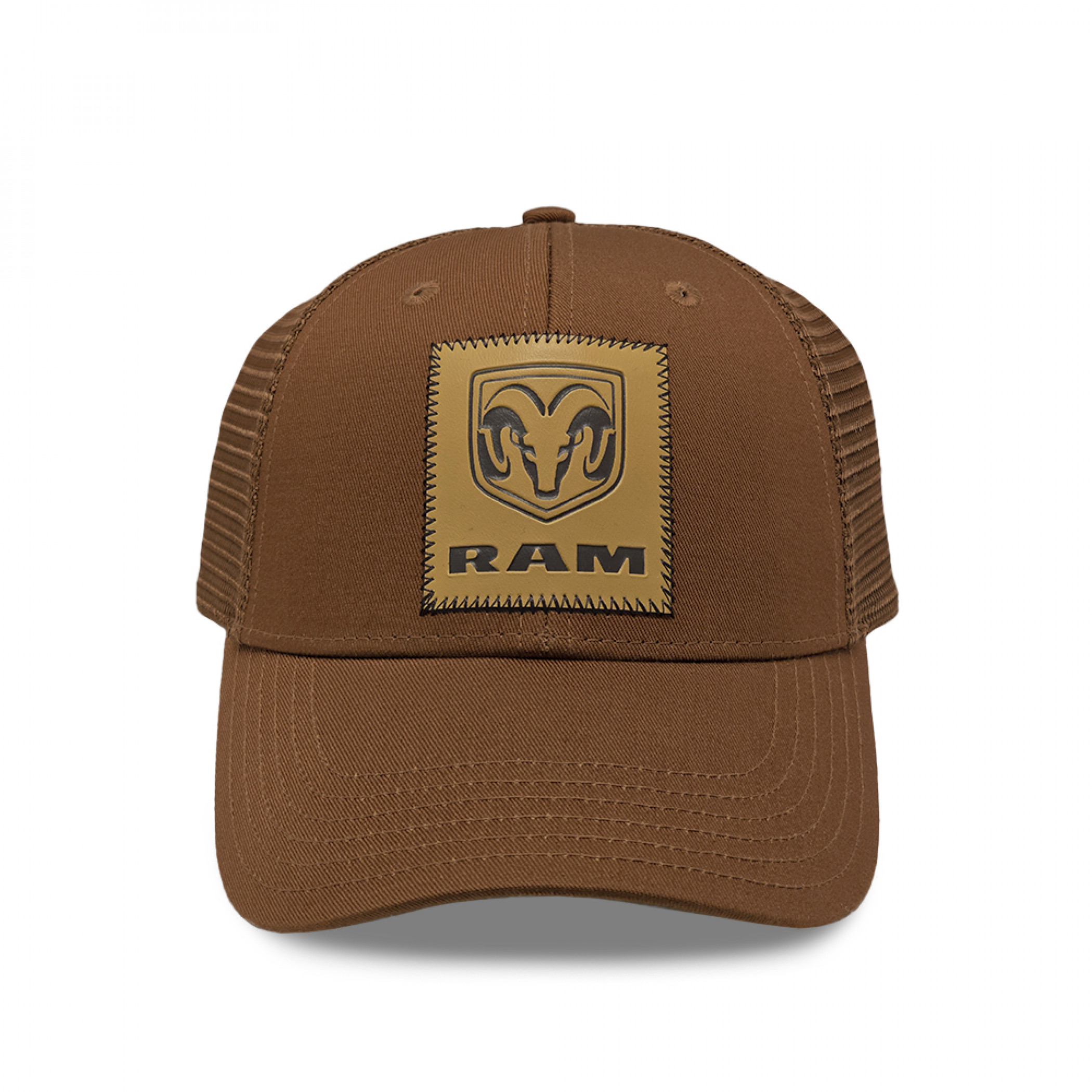 Dodge Ram Logo Sewn Patch Adjustable Trucker Hat