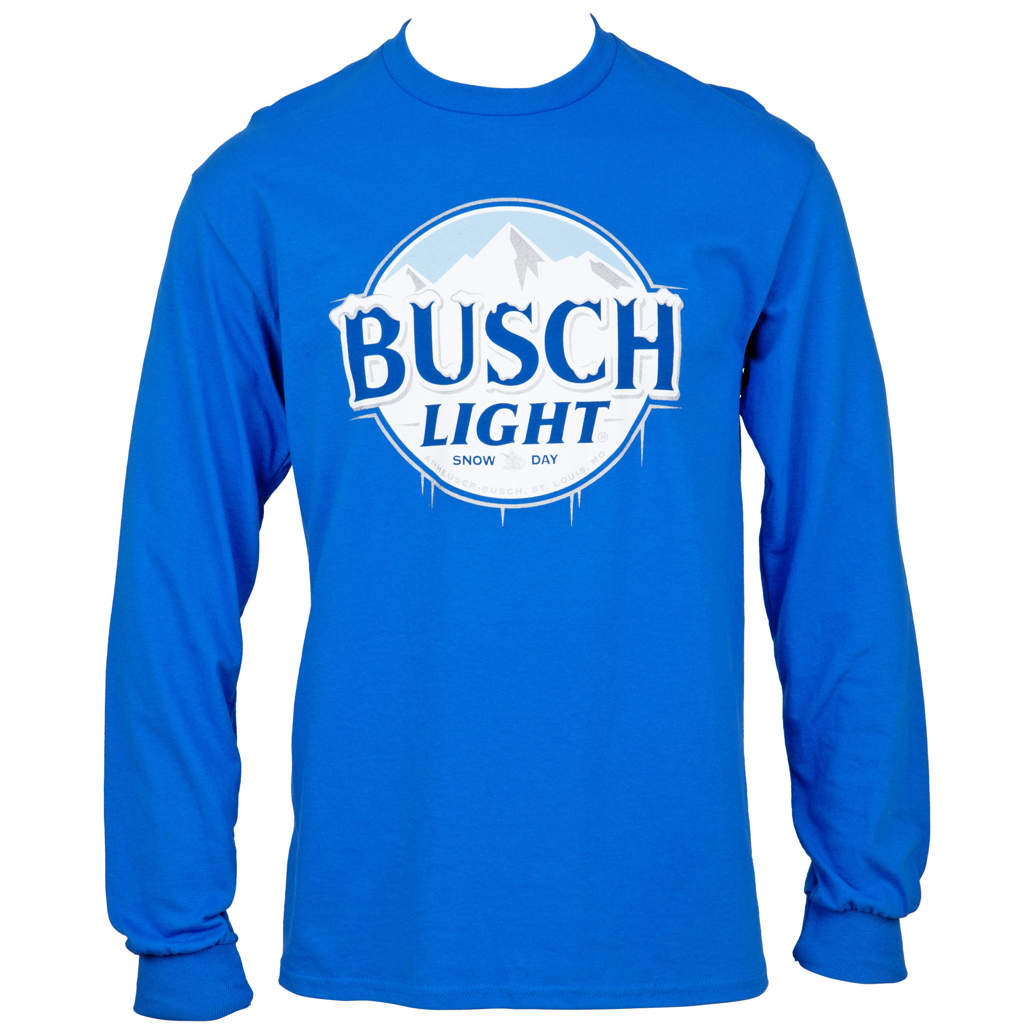 Busch Light Snow Day Logo Long Sleeved Shirt