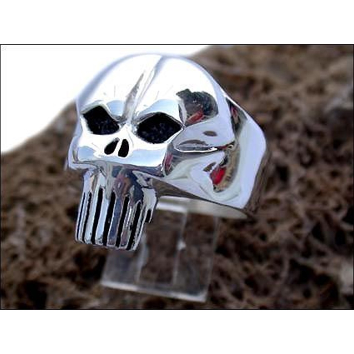 Punisher Sterling Silver Ring