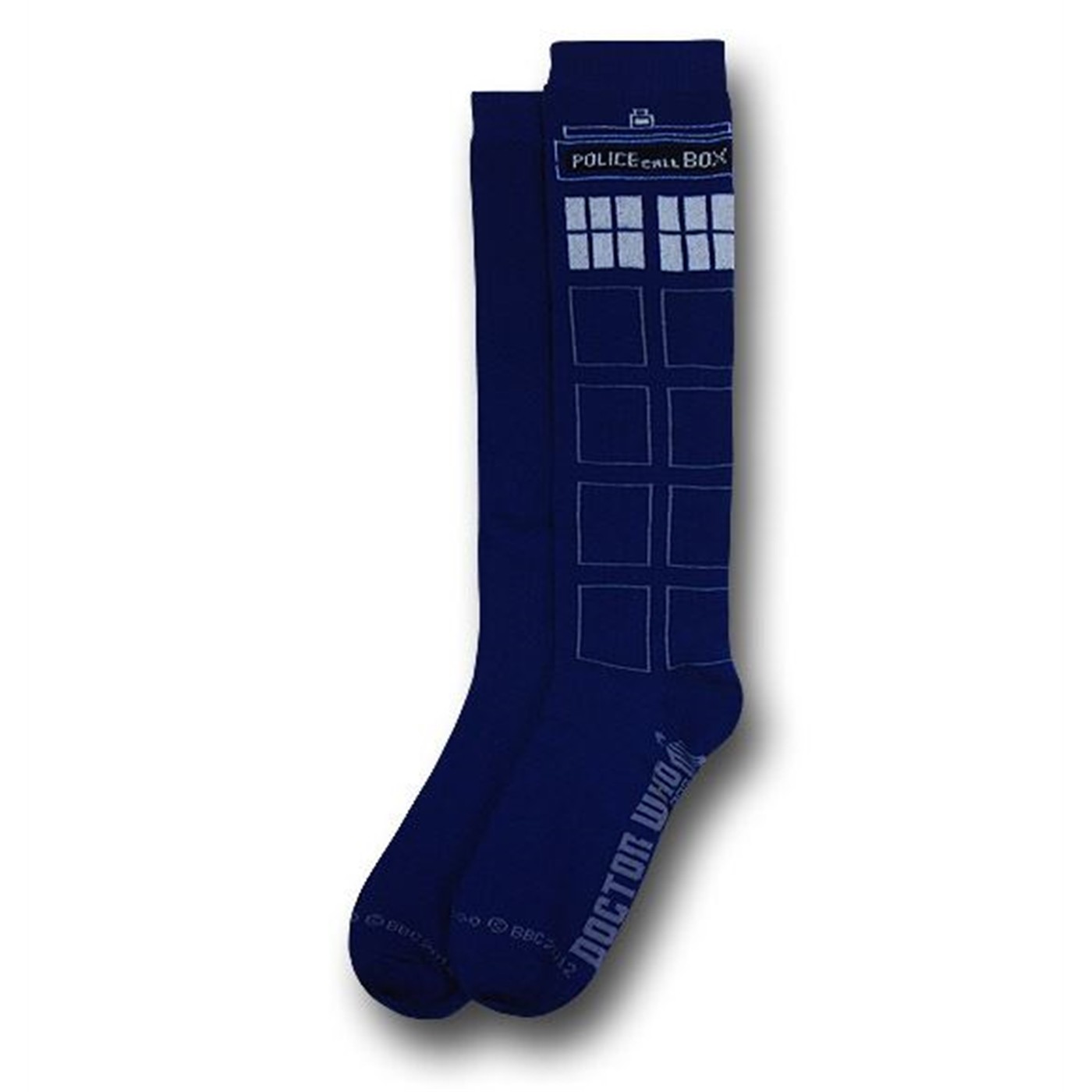 Doctor Who Tardis Navy Ladies Knee-High Socks
