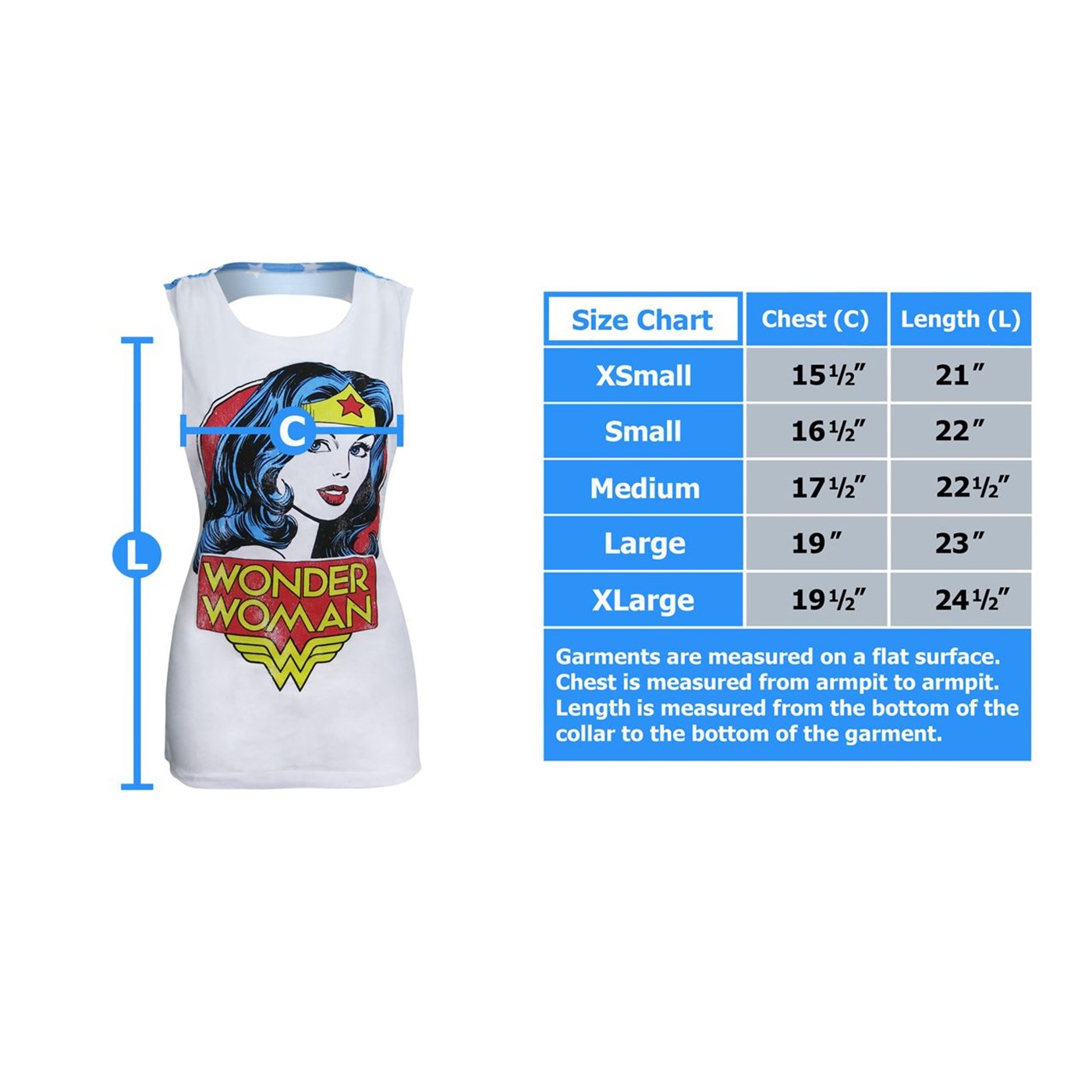 Wonder Woman Women's Open Back Tank Top