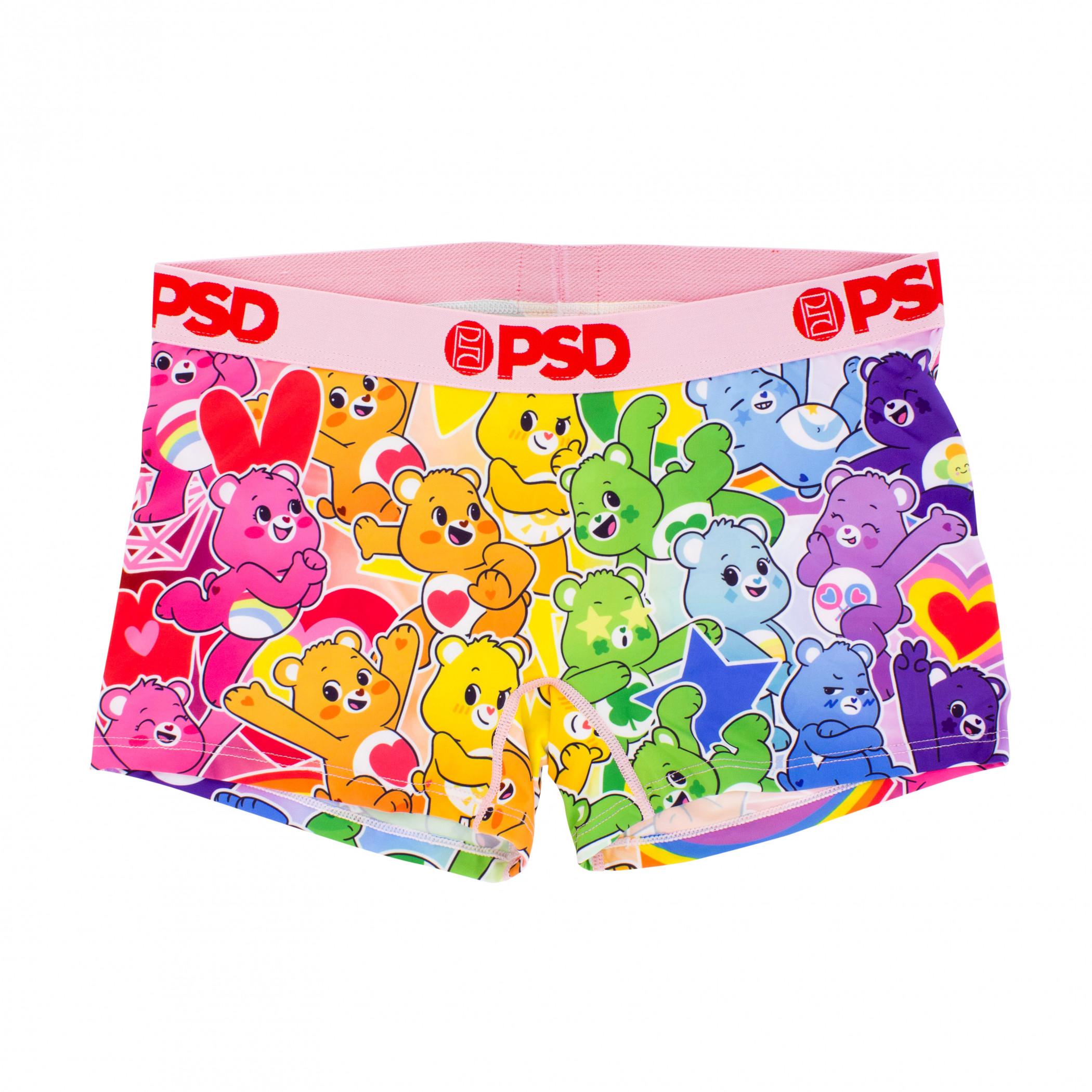 Care Bears Rainbow Stickers PSD Boy Shorts Underwear - Great Gifts Club