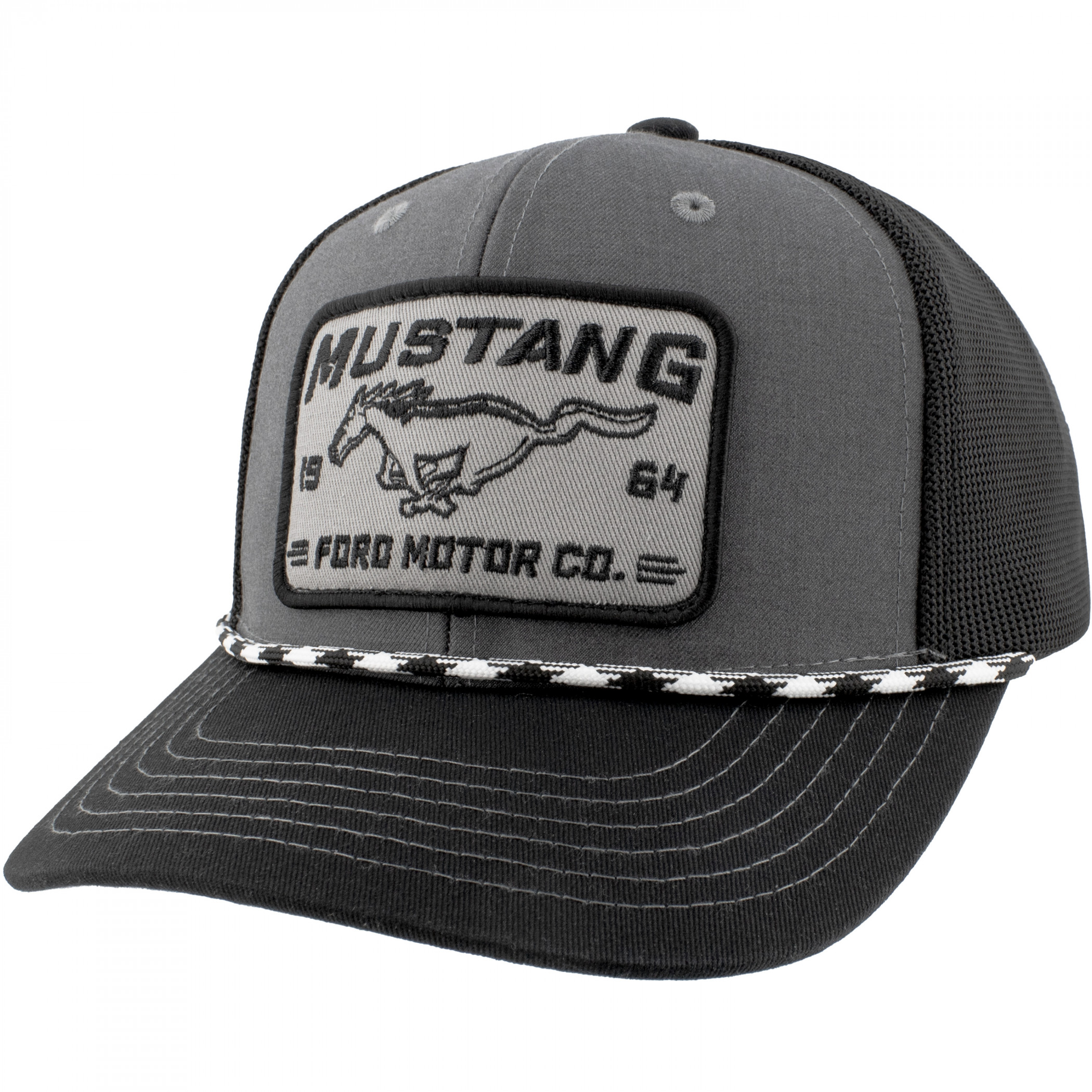 Mustang Embroidered Logo Cotton Twill Rope Hat