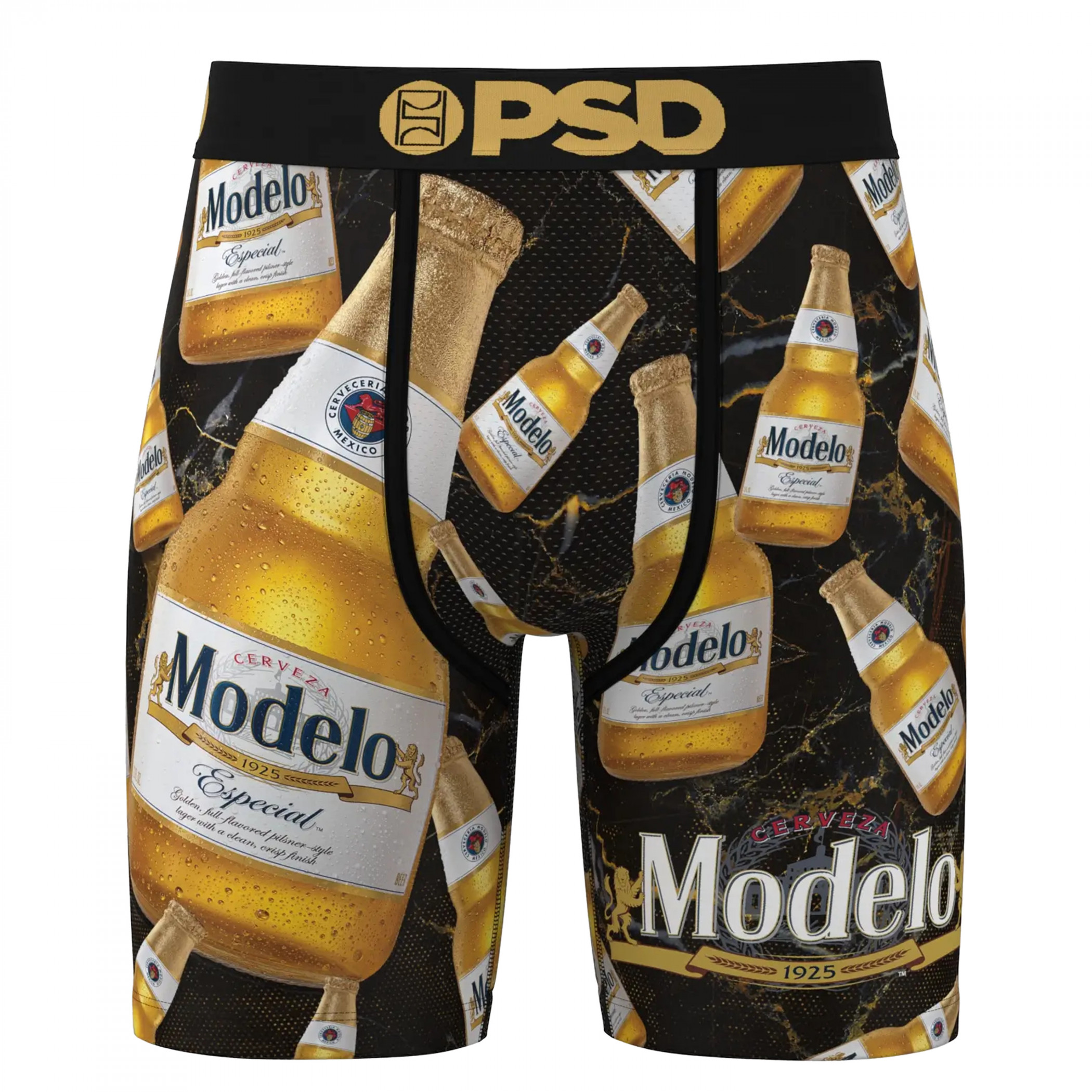 Modelo Especial Marbled Bottles PSD Boxer Briefs