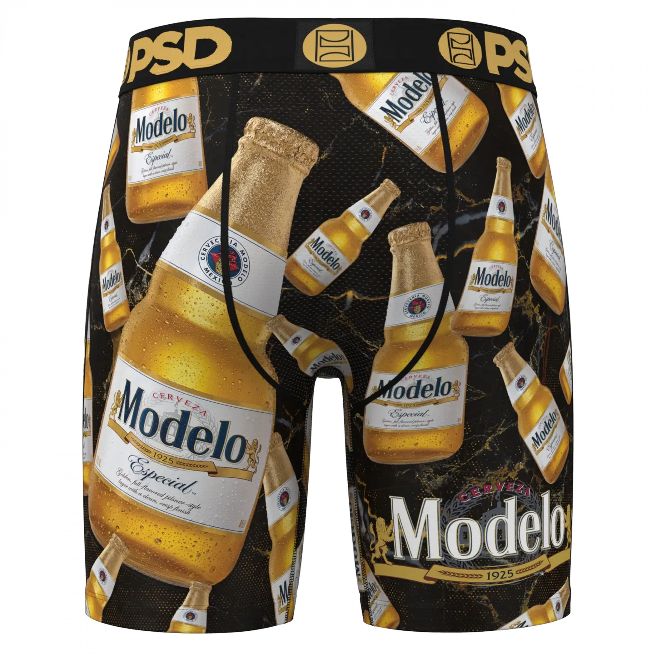 Modelo Especial Marbled Bottles PSD Boxer Briefs