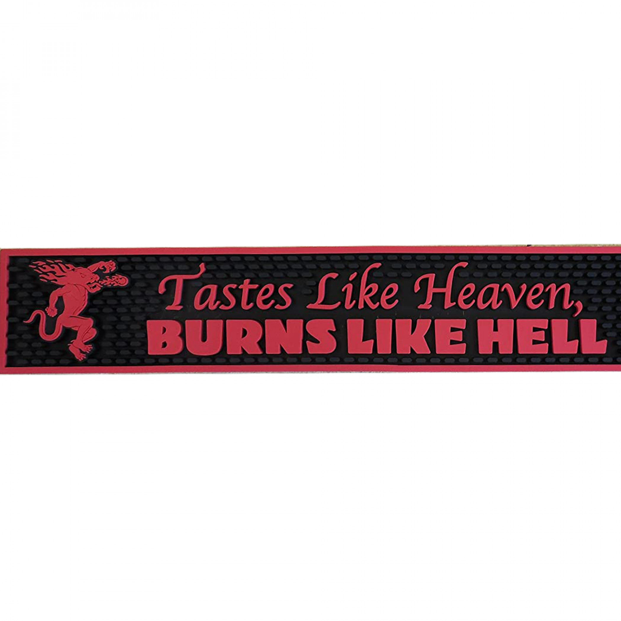 Fireball Whiskey Tastes Like Heaven Bar Rail Mat