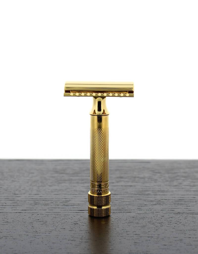 Merkur 34G Heavy Duty Classic Safety Razor, Gold - West Coast Shaving