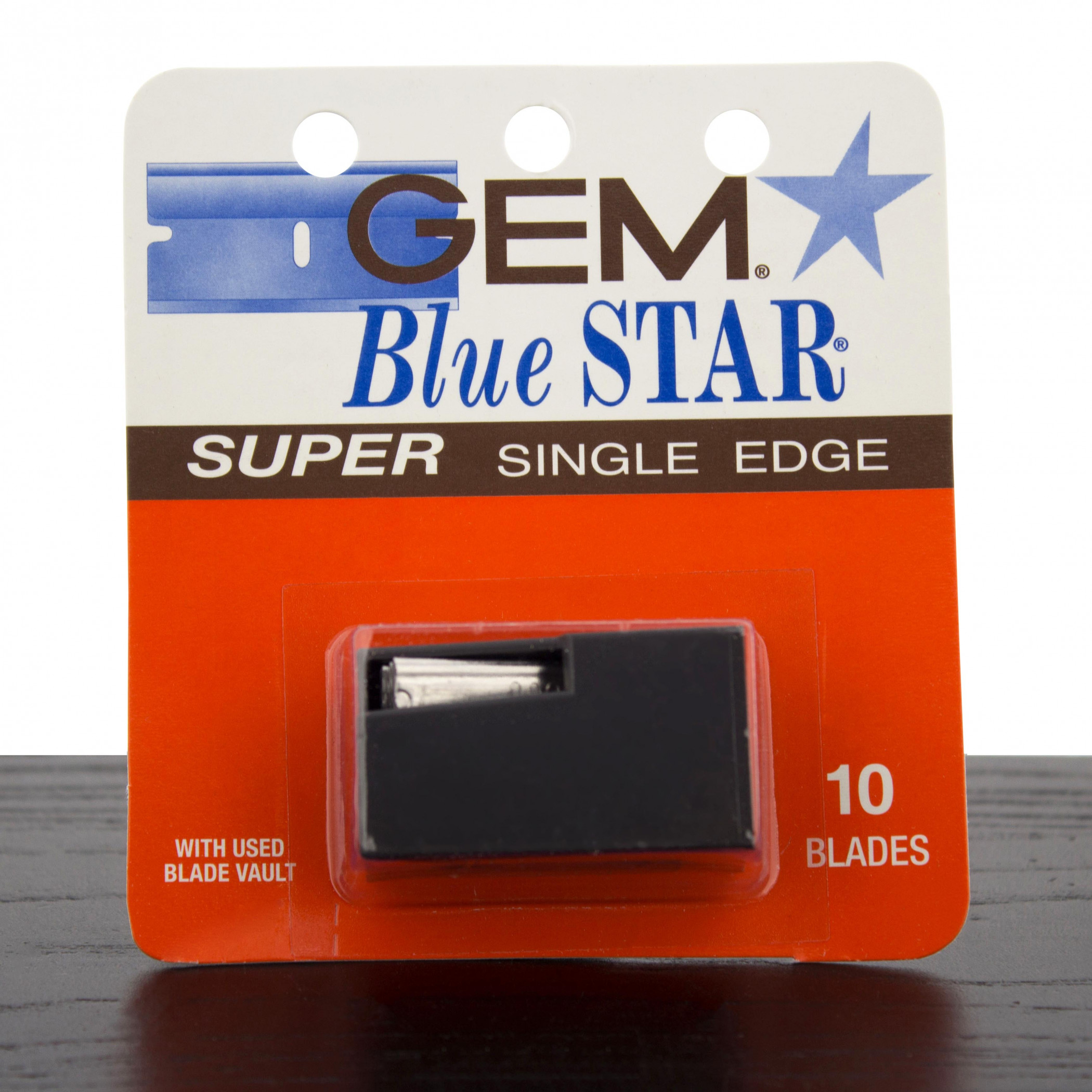 GEM Blue Star Super Single Edge Razor Blades, 10-pak - West Coast Shaving
