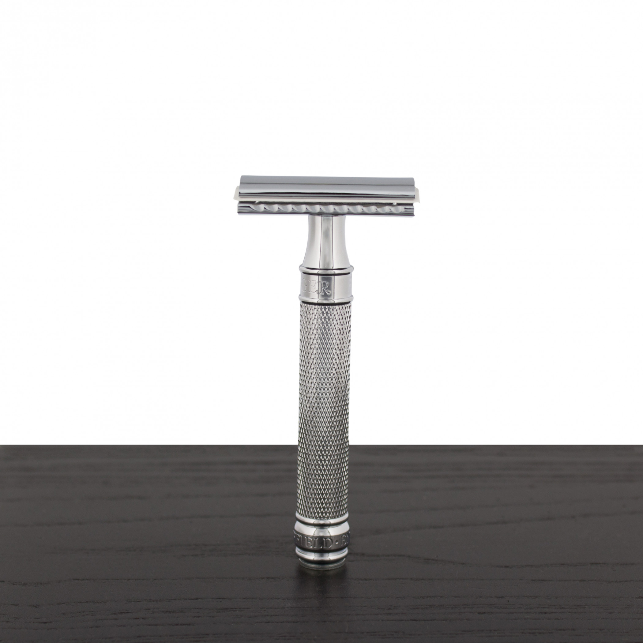 Edwin Jagger DE Safety Razor, 'Extra Grip' Handle, Knurled Chrome ...