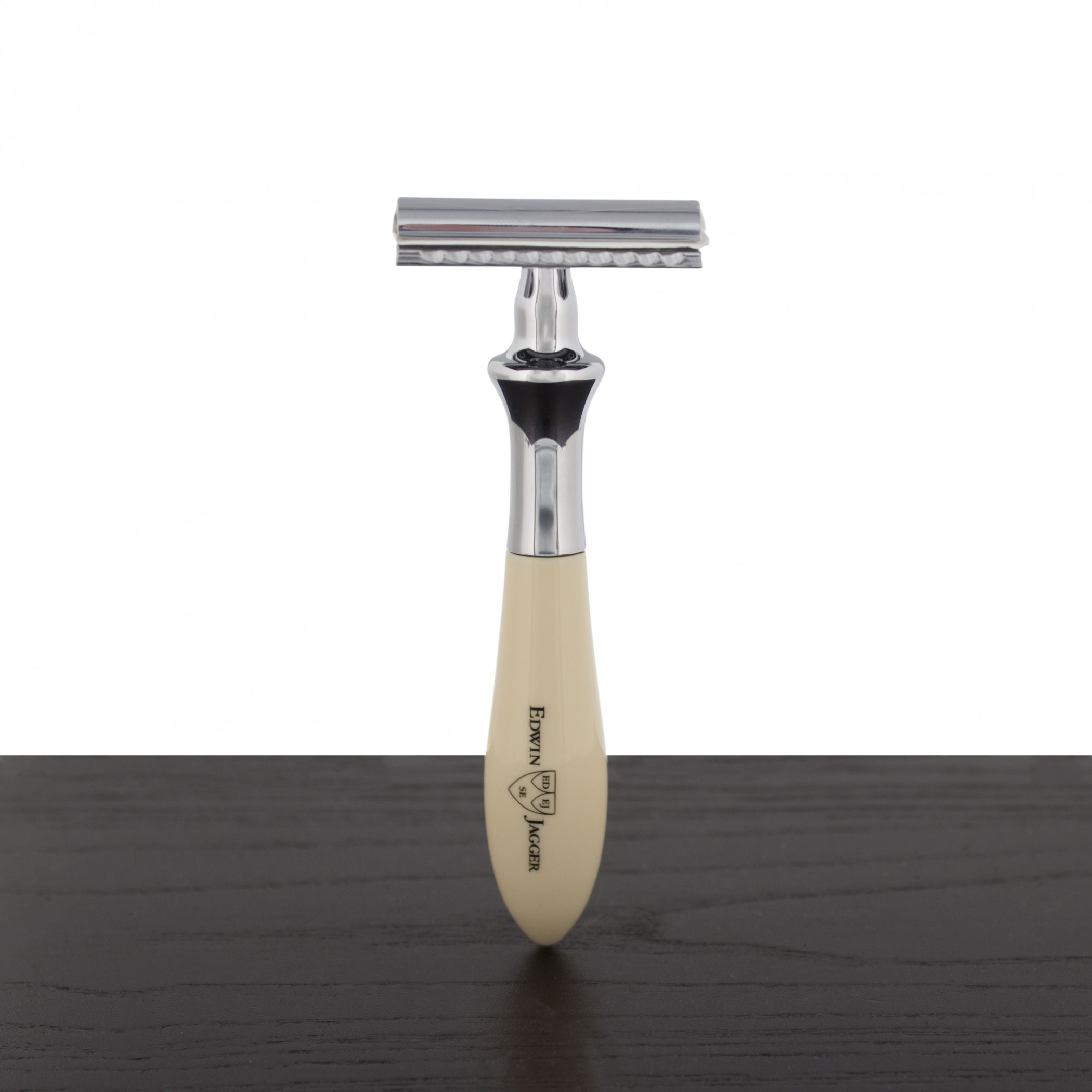 Edwin Jagger Imitation Ivory Plaza Double Edge Razor - West Coast Shaving