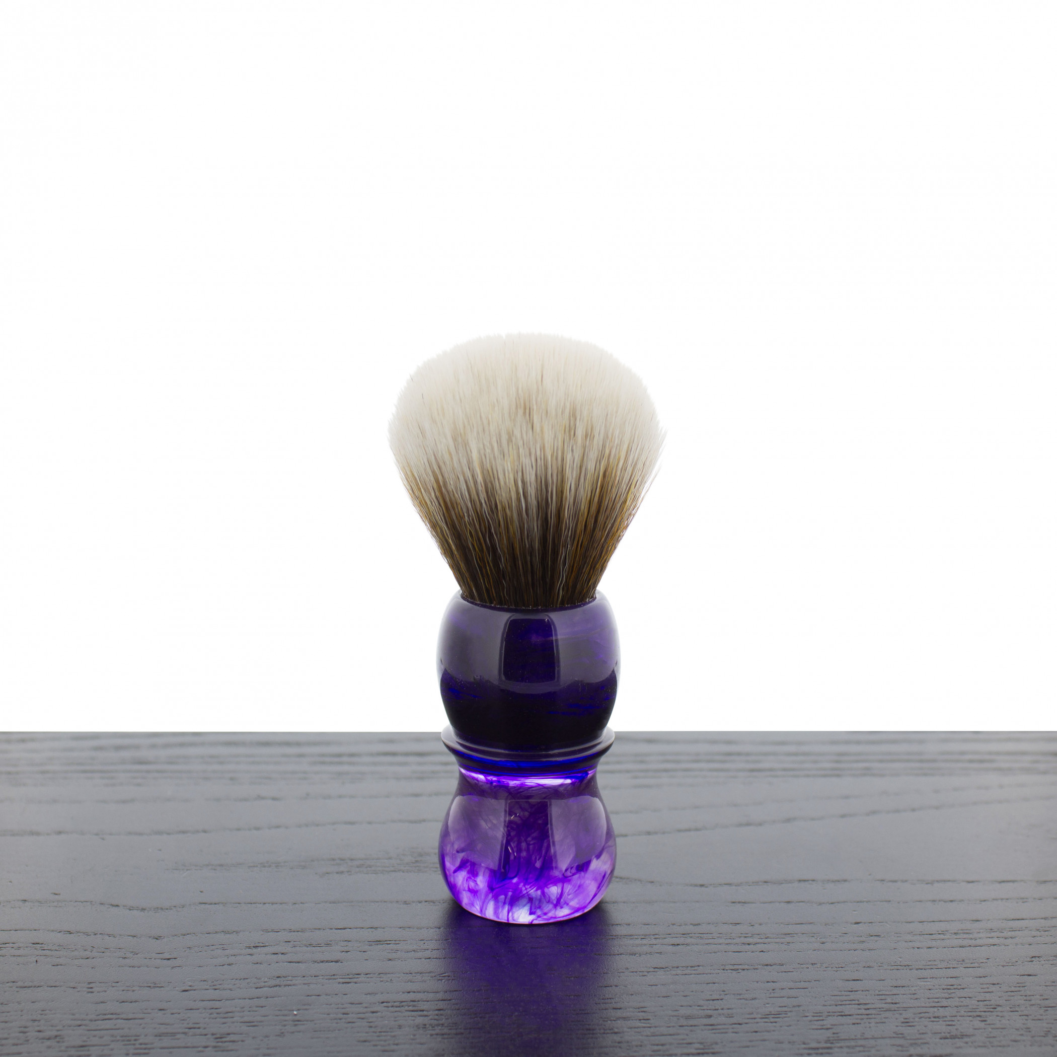 Yaqi R1738-S Purple Haze Mew Brown Synthetic Shaving Brush - West Coast ...