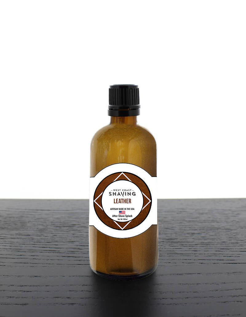 WCS After Shave Splash, Leather - West Coast Shaving