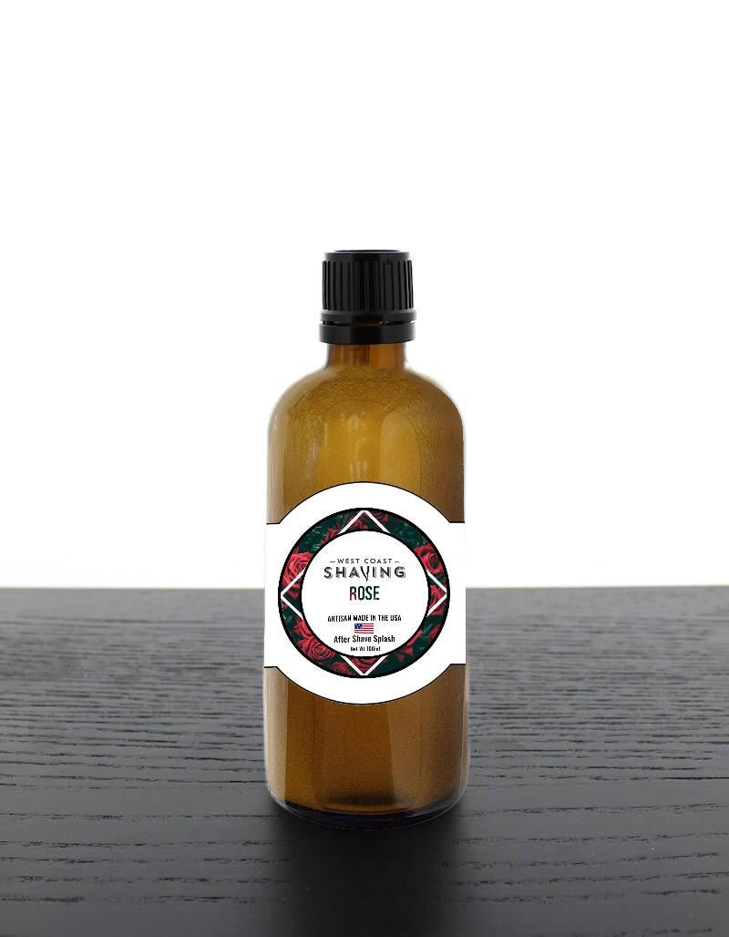 WCS After Shave Splash, Rose - West Coast Shaving
