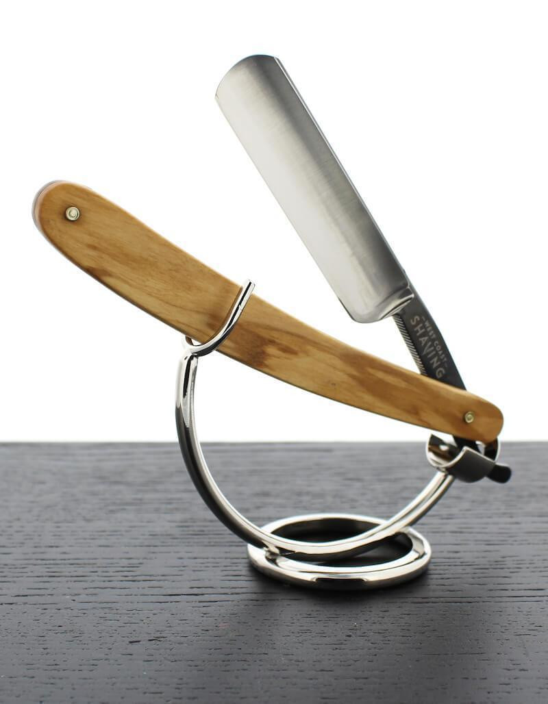 WCS Olive Wood Straight Razor, 5/8 Carbon Steel - West Coast Shaving