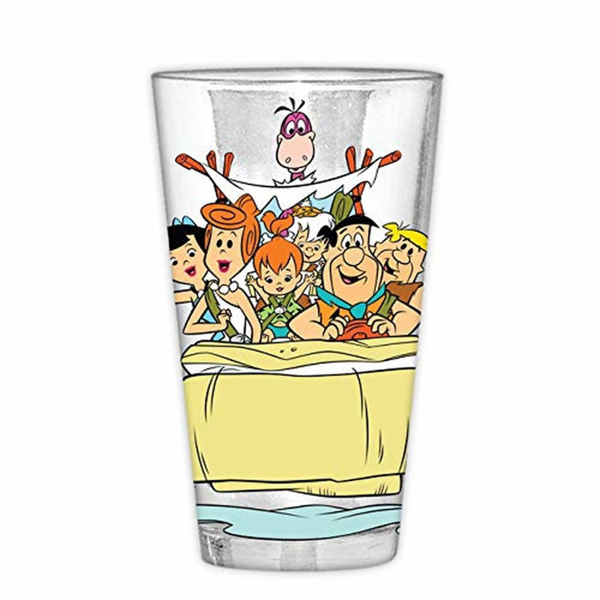 Flintstones 16 Ounce Pint Glass Flintstones 16 Ounce Pint Glass