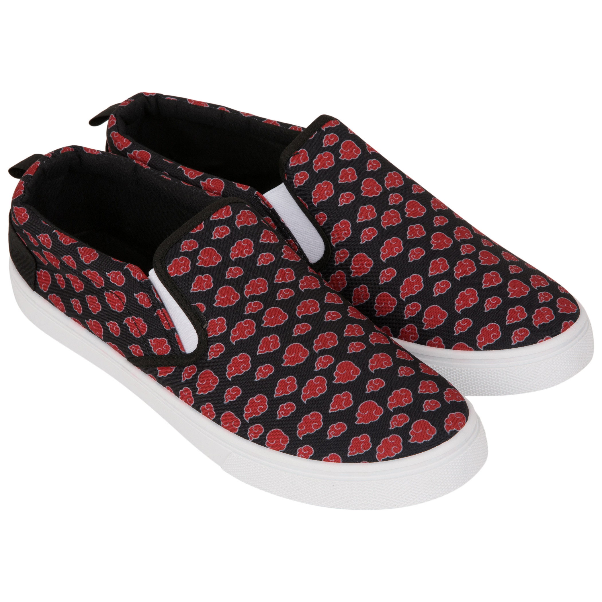 Naruto Akatsuki Cloud Print Slip-On Shoes - Great Gifts Club