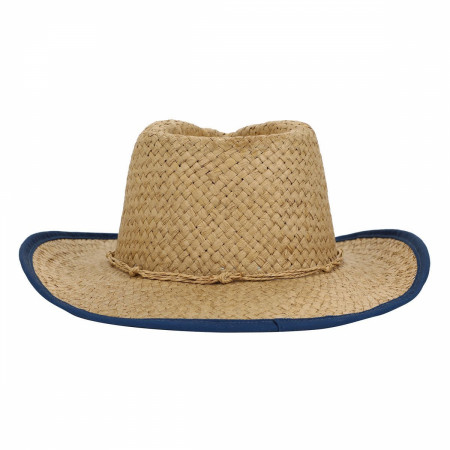 Corona Extra Logo Patch Straw Hat with Printed Underbrim
