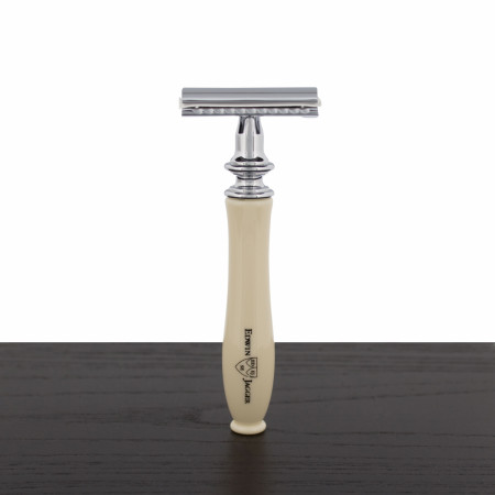 Edwin Jagger DE Safety Razor, 'Extra Grip' Handle, Knurled Chrome ...