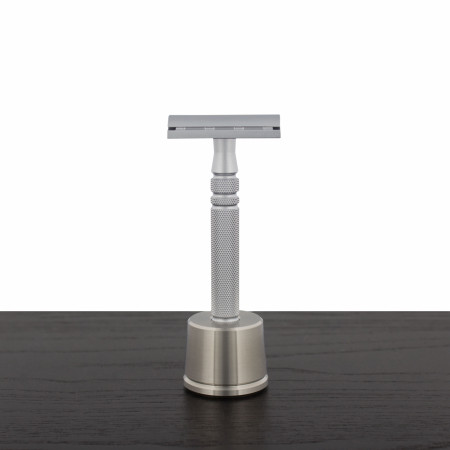 Feather AS-D2 Stainless Safety Razor with Stand