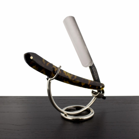 WCS Tortoise Shell Straight Razor, 5/8 Carbon Steel