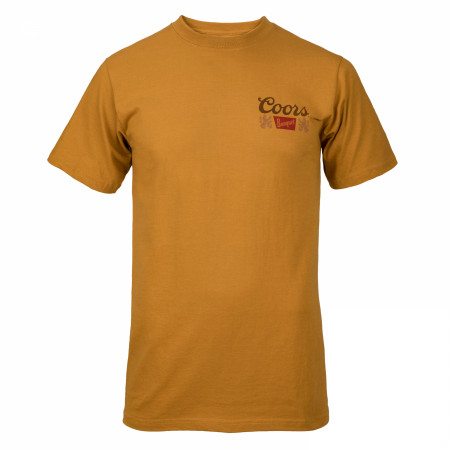 Coors Sunset in Golden Colorado Wheat Colorway Front/Back Print T-Shirt